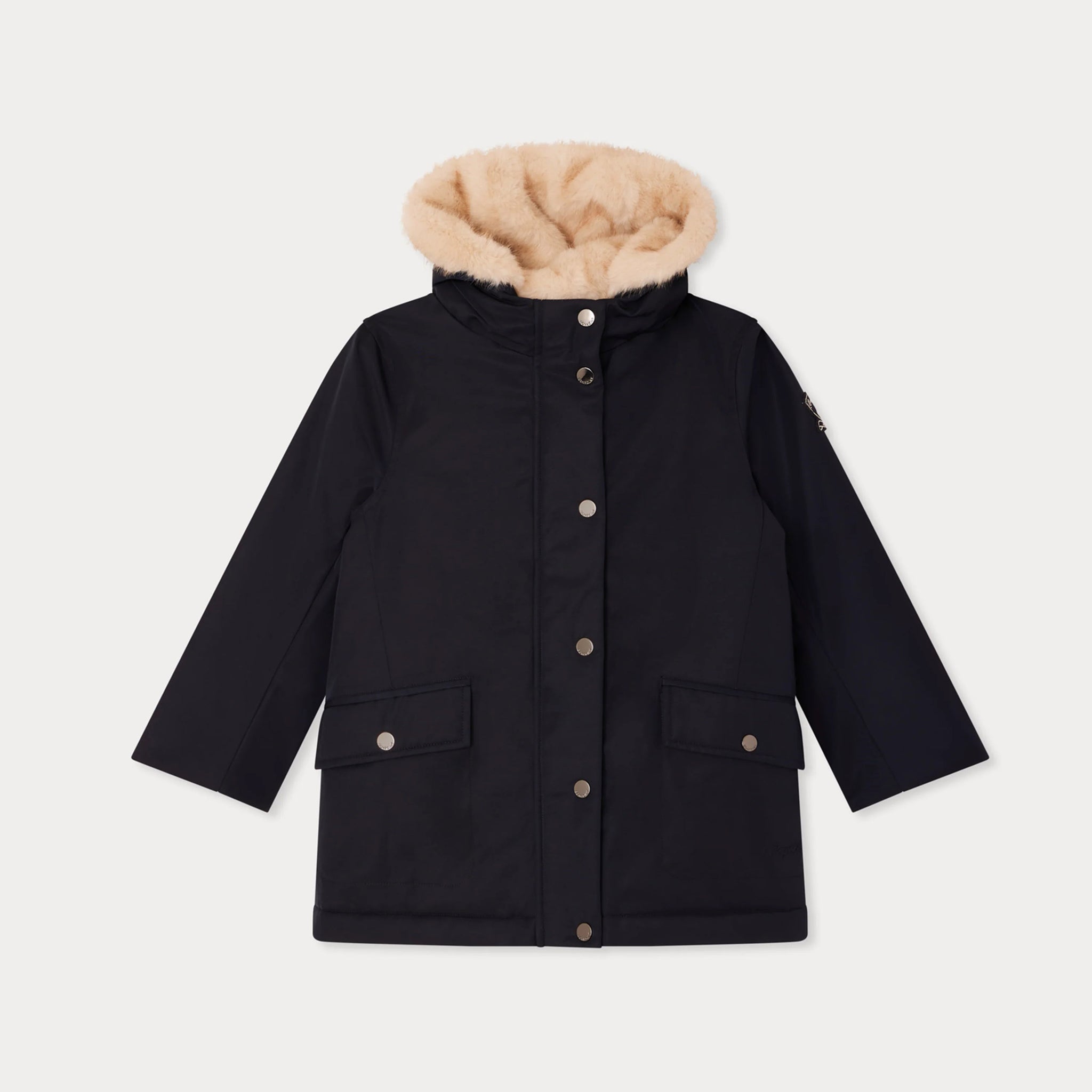 Girls Navy Coat